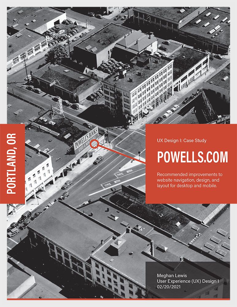 Powells Bookstore - UX Research - meghan lewis design